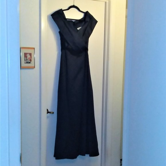 Jordan | Dresses | Vintage Dark Blue Bridesmaidformal Dress By Jordan ...